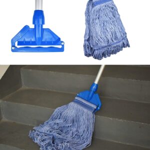 Mop Head Replacement Commercial Heavy Duty String Blue Wet Mop Heads for 3 Typs Commercial Mop Handle(3,Medium)