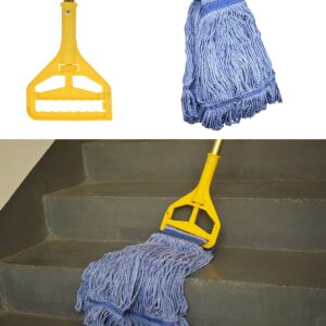 Mop Head Replacement Commercial Heavy Duty String Blue Wet Mop Heads for 3 Typs Commercial Mop Handle(3,Medium)