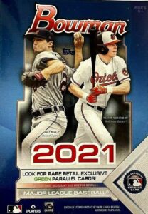 2021 topps bowman baseball blaster box (72 cards/box)