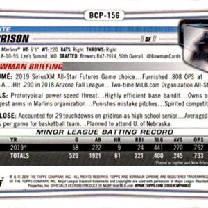 2020 BOWMAN CHROME PROSPECTS #BCP-156 MONTE HARRISON MARLINS BASEBALL MLB