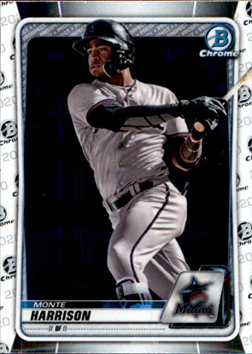 2020 BOWMAN CHROME PROSPECTS #BCP-156 MONTE HARRISON MARLINS BASEBALL MLB