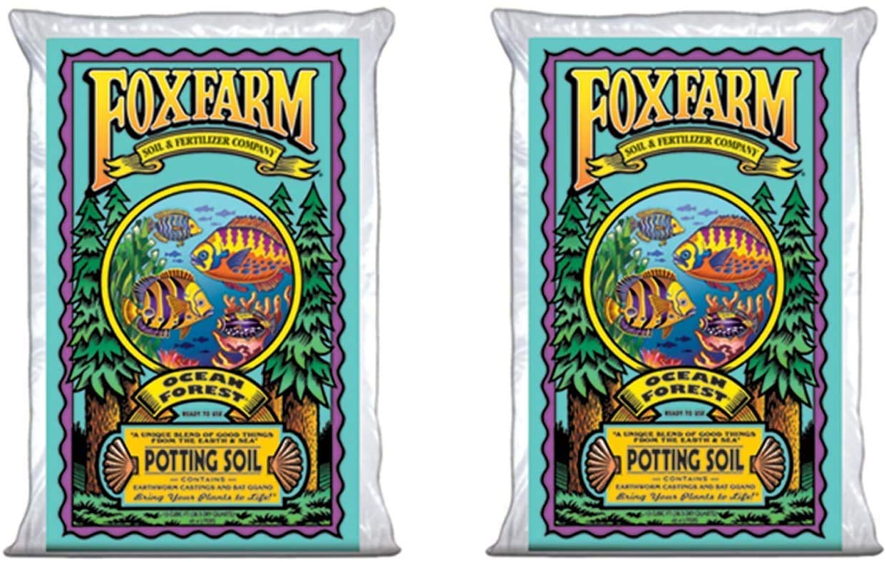 FoxFarm Ocean Forest FX14000 -1.5 Cubic Foot Organic Potting Soil (2-Pack (Original))