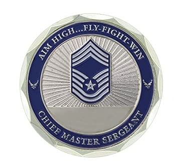 United States Air Force USAF Chief Master Sergeant Rank Challenge Coin