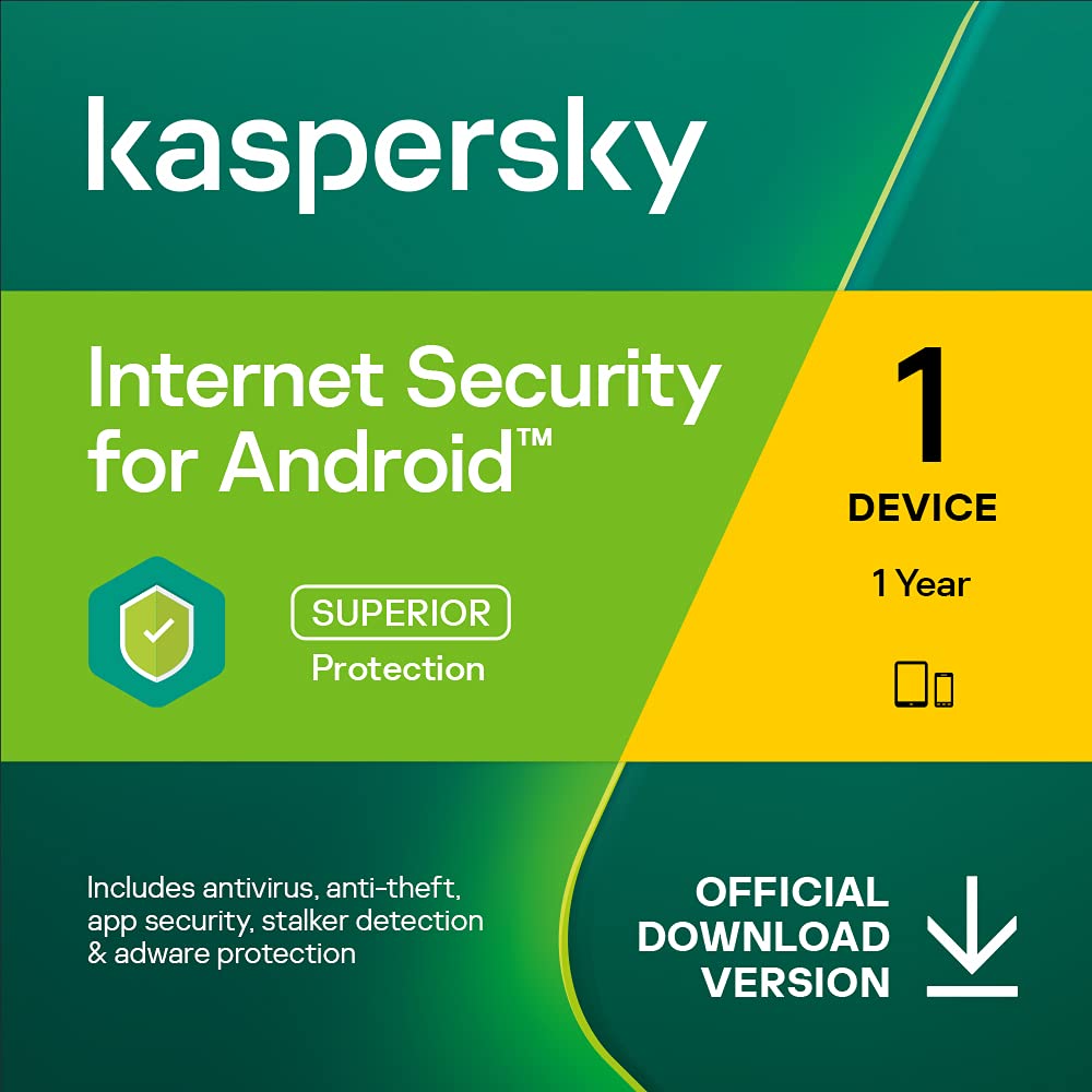 Kaspersky Internet Security for Android 2023 | 1 Device | 1 Year | Android | Online Code