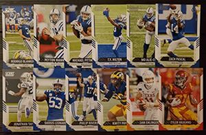 2021 panini score football indianapolis colts team set 12 cards w/drafted rookies includes sam ehlinger rc