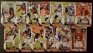 2021 panini score football denver broncos team set 13 cards w/drafted rookies