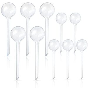 10 pcs plant watering globes,clear automatic watering bulbs,plastic garden water device for plants,water drip irrigationdevice watering system