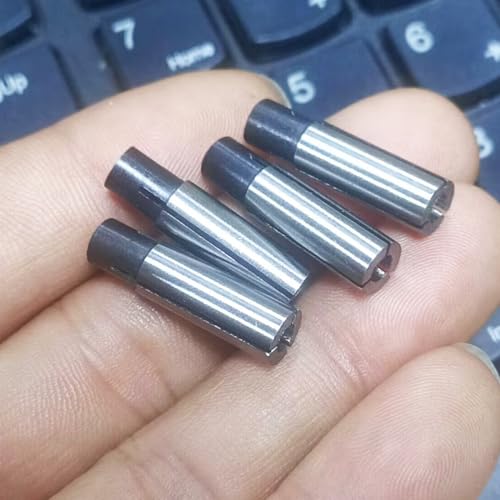 4 Pieces High-Carbon Steel Collet Die Grinder Chuck Driver Adapter 1/4" to 1/8" CNC Engraving Bit Router Converter for Engraving Machine Tool