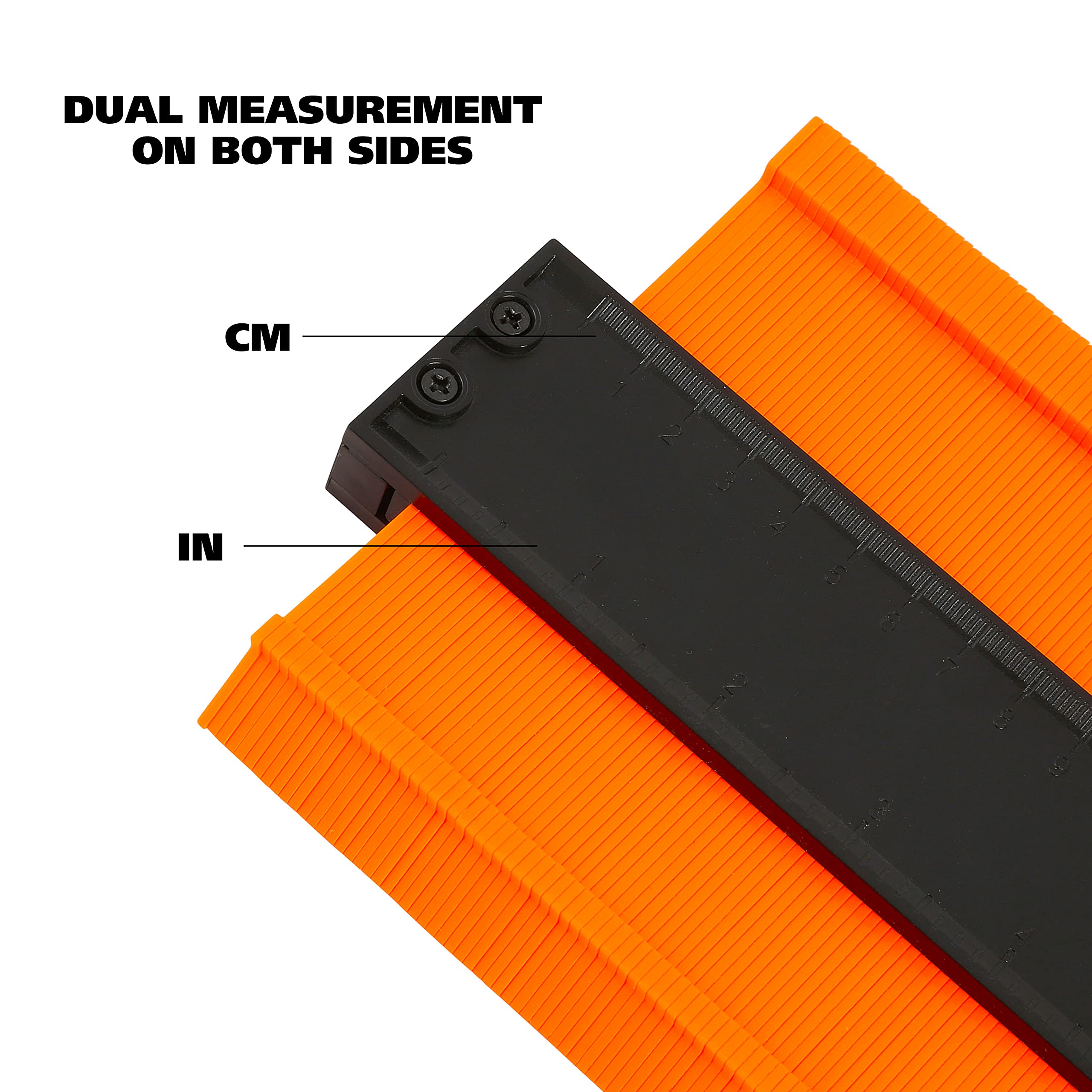 GreatNeck 74591 10 Inch Contour Gauge, 10 Inch Contour, Contour Duplication Gauge with Lock, Easy Contour Device Forms to Most Shapes, Adjust Tightness