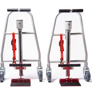 Manual Furniture Mover (Set of 2), 1100 lb. Cap, Aluminum, 12" Lift Height, Machinery Mover