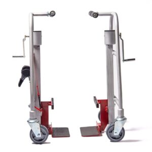 Manual Furniture Mover (Set of 2), 1100 lb. Cap, Aluminum, 12" Lift Height, Machinery Mover