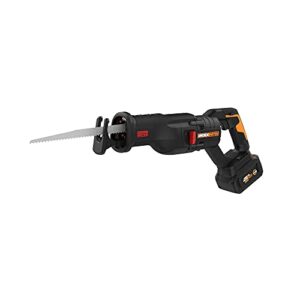 worx nitro wx516l 20v power share pro 4.0ah cordless reciprocating saw with brushless motor