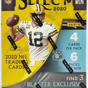 2020 Panini Select Football 6-Pack Blaster Box (Blue Prizms) NFL Trading Cards