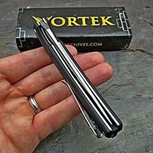 VORTEK FullTILT EDC Folding Pocket Knife: Everyday Carry, 8Cr13MoV Blade, Ball Bearing Pivot, Liner Lock, Fast Smooth Tough Reliable