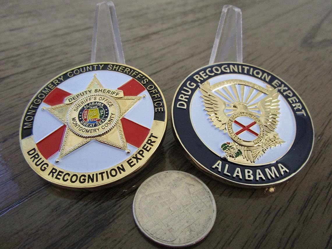 Lot of 3 Law Enforcement DRE Drug Recognition Expert Challenge Coins