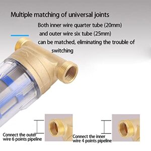 CJGS Pre-Filter Filter, Water Pre-Filter Sediment Filter - Spin Down Sediment Water Filte for Whole House Reusable Spin Down Sediment Filter System 40 Micron High-Precision Filtration