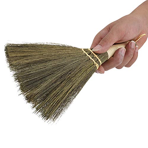 Household Manual Straw Braided Small Broom Handmade Dust Floor Sweeping Broom Soft Hos Tools