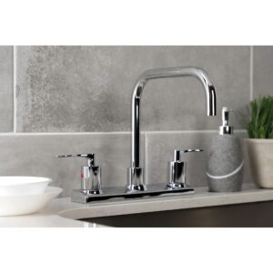 Kingston Brass FB2141SVL Serena 8" Centerset Kitchen Faucet, Polished Chrome