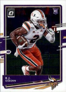 2020 donruss optic #102 k.j. osborn minnesota vikings rookie football card