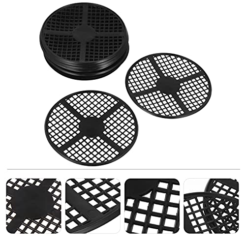 Hemoton 20 Pcs Flowerpot Spacer Flower Pot Mesh Screen Flower Pot Mesh Pad Plant Pot Mesh Pad Bonsai Pot Bottom Succulents Plants Breathable Bottom Grid Pads Hole Pad Plastic Round Bottom