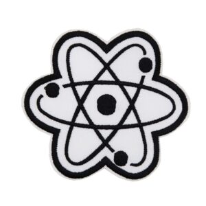 Atom Embroidered Iron On Patch