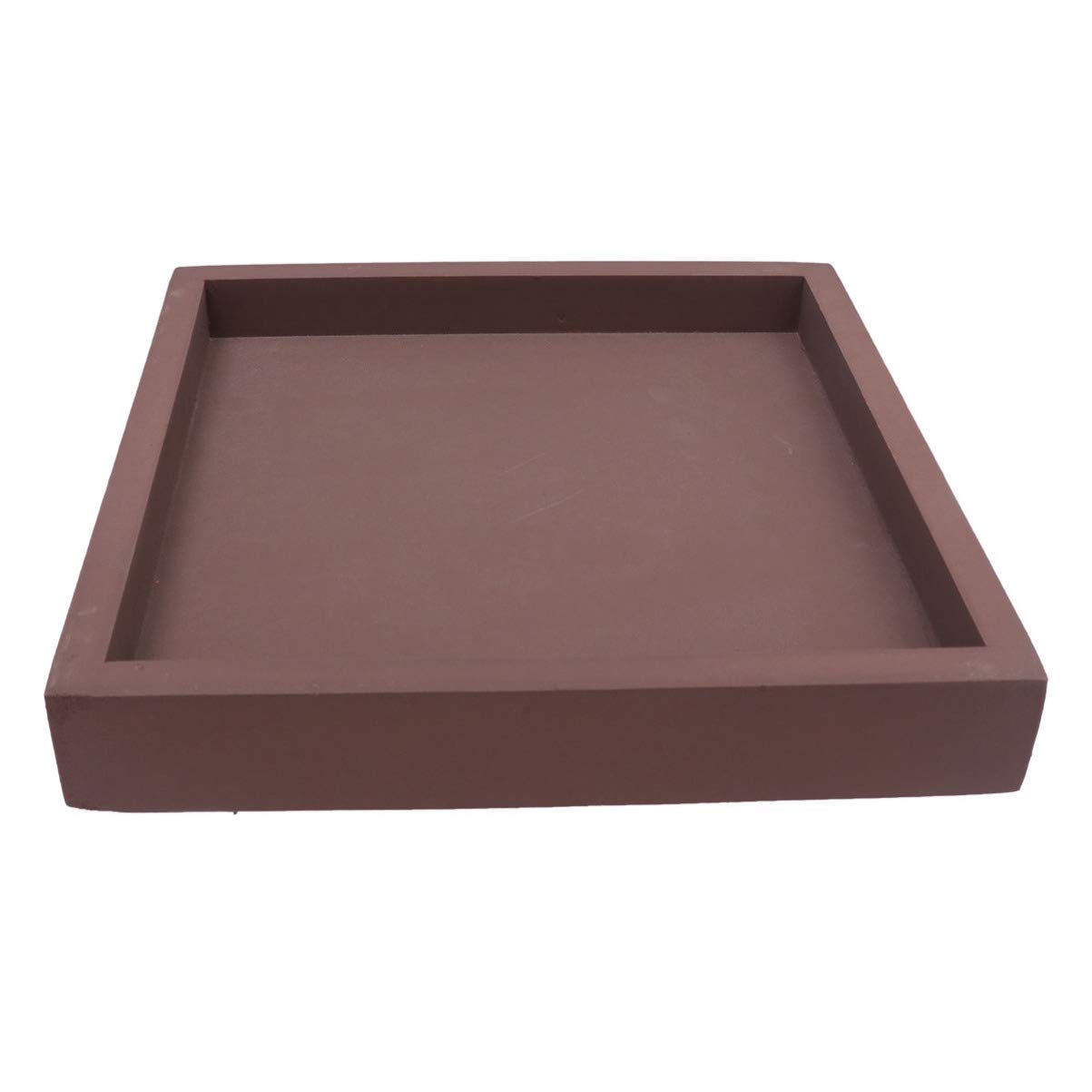 Happyyami Square Imitation Cement Planter Tray Potted Plant Saucers Small Plant pots Saucer 12 inch pots for Plants Planter pots for Indoor Plants Planter Potting Tray Rectangle