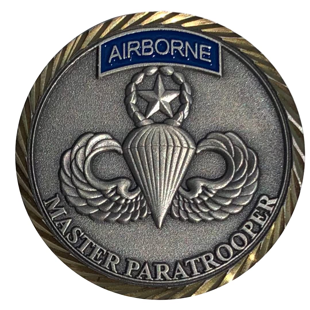 United States Army USA Airborne Master Paratrooper Challenge Coin