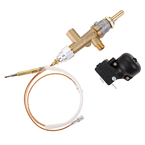 Lemfema Propane Gas Patio Heater Repair, Replacement Parts for Thermocouple Sensor & Dump Switch Controls Safety Kit,Main Control Valve with Pilot Port Kit