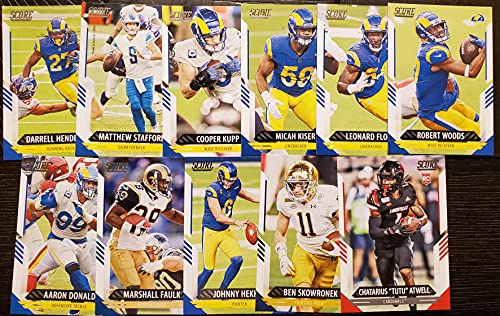 2021 Panini Score Football Los Angeles Rams Team Set 11 Cards W/Draft Rookies