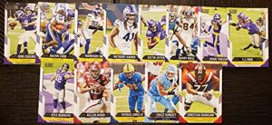 2021 panini score football minnesota vikings team set 13 cards w/drafted rookies