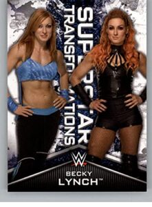 2020 topps wwe women's division superstar transformations #st-4 becky lynch official world wrestling entertainment trading card in raw (nm or better) condition