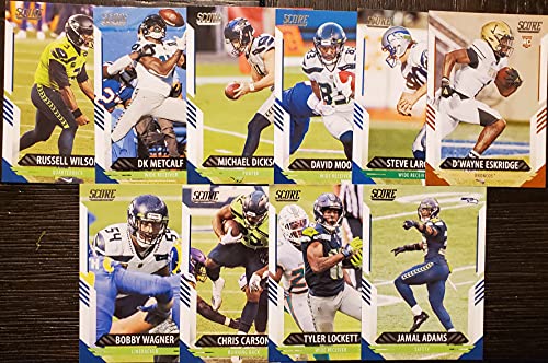 2021 Panini Score Football Seattle Seahawks Team Set 10 Cards W/Drafted Rookie