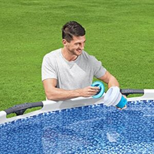 Bestway Pool Flowclear Chemical Floater with ChemGuard Protective Glove, Blue