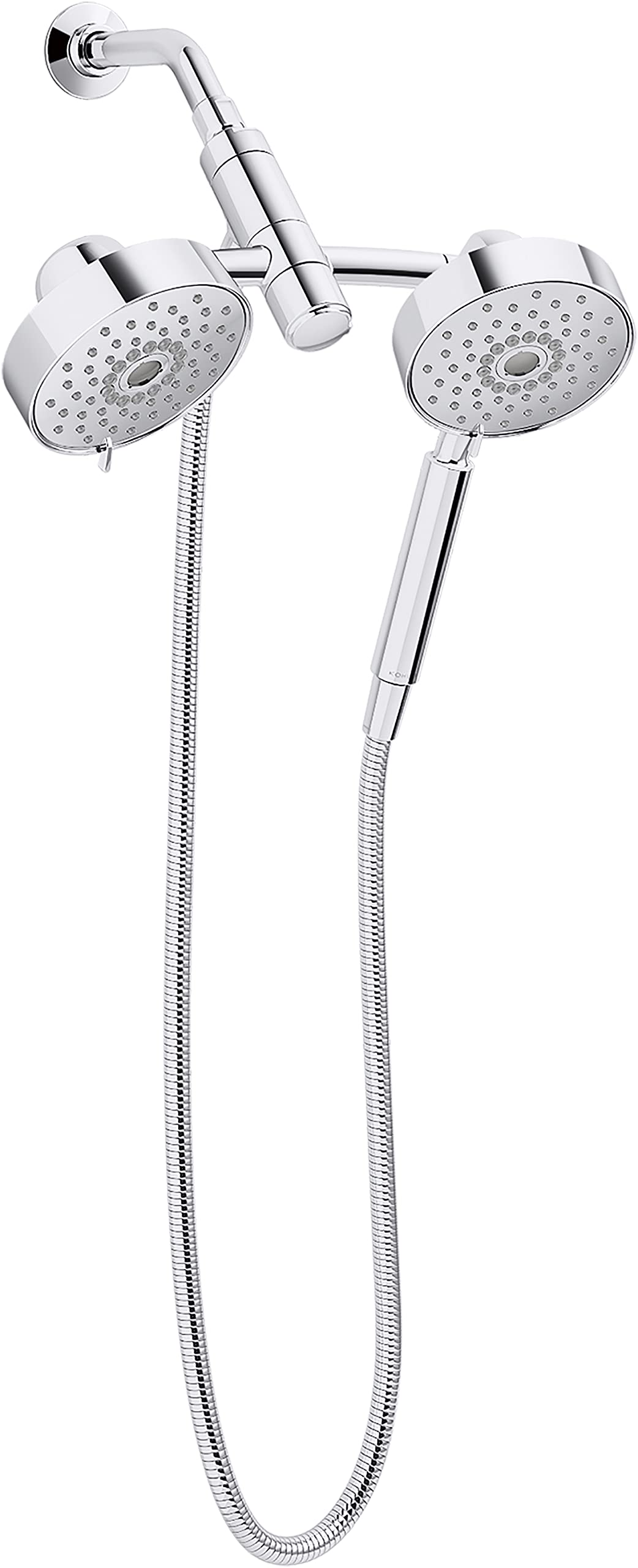 KOHLER 23219-CP Purist 2-in-1 Multifunction Shower Combo Kit, Rotating Showerhead with Handheld Shower Head, 2.5 GPM, Polished Chrome