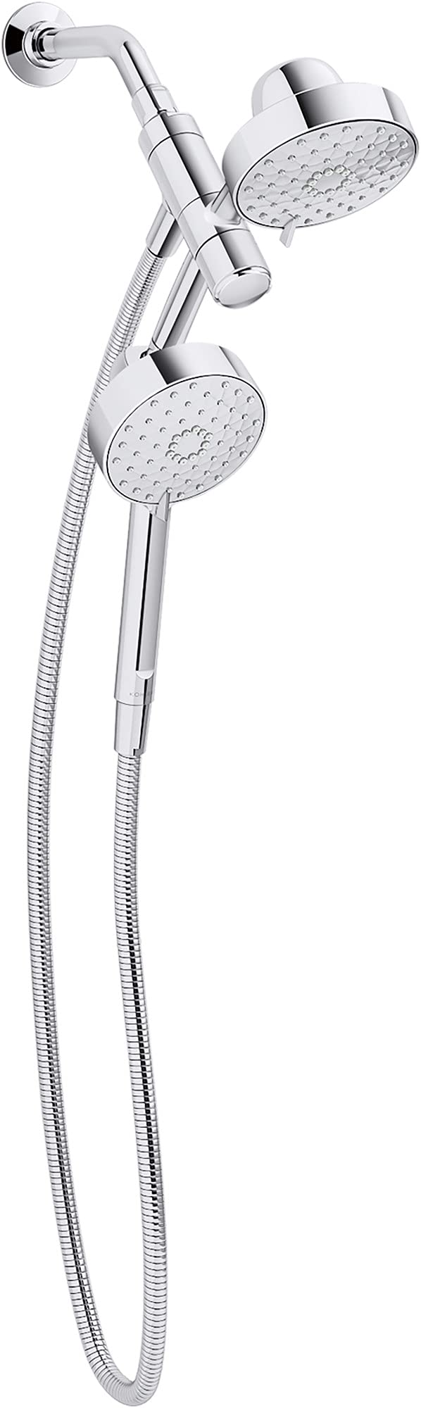 KOHLER 23218-G-CP Awaken 2-in-1 Multifunction Shower Combo Kit, Rotating Showerhead and Handshower Set, 1.75 GPM, Polished Chrome