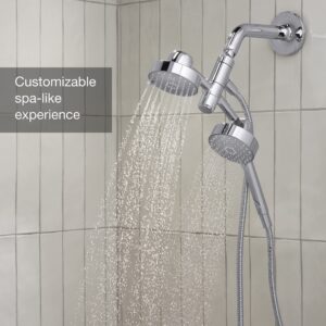 KOHLER 23218-G-CP Awaken 2-in-1 Multifunction Shower Combo Kit, Rotating Showerhead and Handshower Set, 1.75 GPM, Polished Chrome