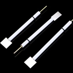 Platinum Electrode, Electrochemistry Electrolytic Analysis Pt Electrodes, Purity 99.99% Platinum Plate Electrode, Coated with PTFE Insoluble Anode for Substance Analysis 1 Pcs (10X10X0.1mm)