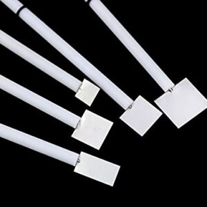 Platinum Electrode, Electrochemistry Electrolytic Analysis Pt Electrodes, Purity 99.99% Platinum Plate Electrode, Coated with PTFE Insoluble Anode for Substance Analysis 1 Pcs (10X10X0.1mm)