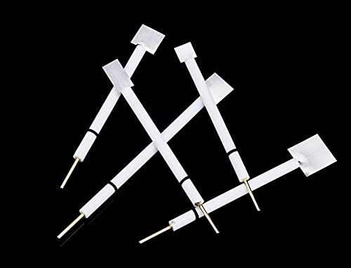 Platinum Electrode, Electrochemistry Electrolytic Analysis Pt Electrodes, Purity 99.99% Platinum Plate Electrode, Coated with PTFE Insoluble Anode for Substance Analysis 1 Pcs (10X10X0.1mm)