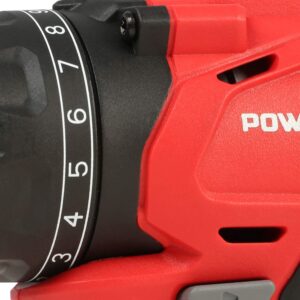 POWERWORKS 20V Li-Ion Brushless Drill Set with 2 x 1.5Ah Battery 0.5Ah Charger Pack, 3700513AZ