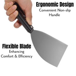 Bates- Putty Knife, 6 Inch, Flexible, Spackle Knife, Scrapper, Metal Scraper, Drywall Spackle, Paint Scraper Tool, Putty Knife Scraper, Metal Paint Scraper, Wall Scraper, Putty Scraper, Spackler