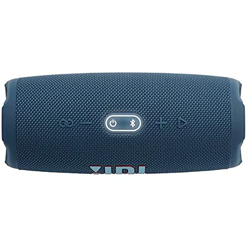 JBL Charge 5 - Portable Bluetooth Speaker with Megen Hardshell Travel Case with IP67 Waterproof and USB Charge Out (Blue)