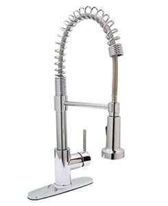 huntington brass k1924301-mpq rexford professional style kitchen faucet, polished chrome