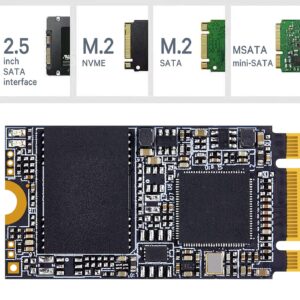 ROGOB 512GB M.2 SATA SSD 2242 NGFF B&M Key Internal Solid State Drive 6Gb/s for Desktop Laptop PC