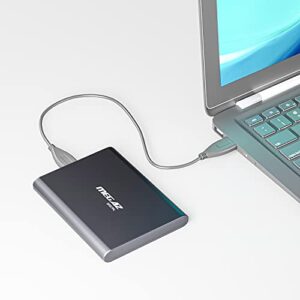 MEGAZ DIGITAL 500GB Portable External Hard Drive, HDD USB 3.0 Compatible for PC, Mac, Laptop, Chromebook, Grey