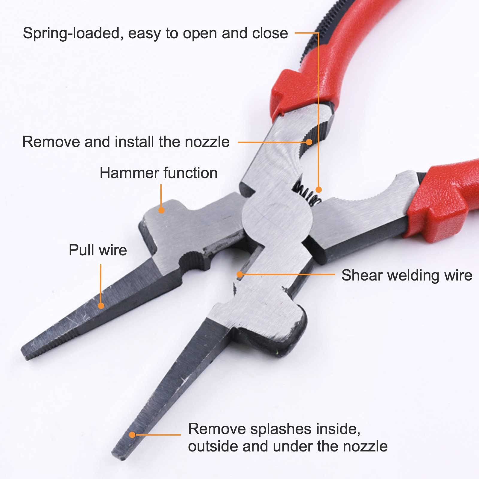 Handook Welding Pliers, 8 Inch Inch Anti-Rust MIG Welding Pliers for Professional Welding - Reliable and Durable