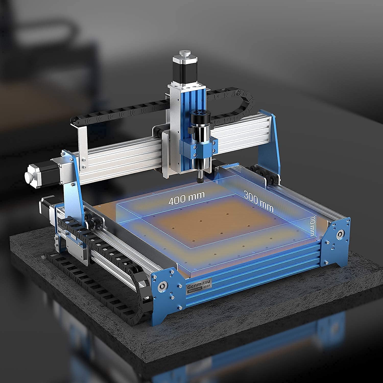 Genmitsu CNC Router Machine PROVerXL 4030 XYZ Working Area 400 x 300 x 110mm (15.7''x11.8''x4.3'')+ PROVerXL 4030 XY-Axis Extension Kit Upgraded Accessories, Expand from 4030 to 6060 (24”x 24”)