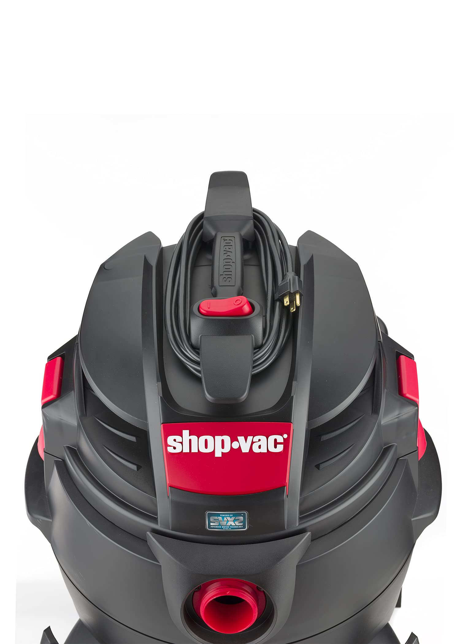 Shop-Vac 5801611 Wet Dry Vac with SVX2 Motor Technology, 16 Gallon, 2-1/2 Inch x 8 Foot Lock-On Hose, 150 CFM, (1-Pack) , Black