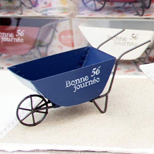 Hemoton Box Wheelbarrow Miniature Wheelbarrow Decor Bicycle Planter Metal Succulent Pots Metal Standing Planter Decorative Garden Planter Mini Succulent Pot Rack Man Indoor Small Metal