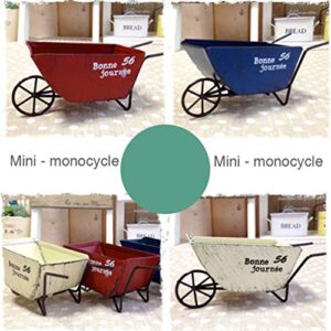 Hemoton Box Wheelbarrow Miniature Wheelbarrow Decor Bicycle Planter Metal Succulent Pots Metal Standing Planter Decorative Garden Planter Mini Succulent Pot Rack Man Indoor Small Metal